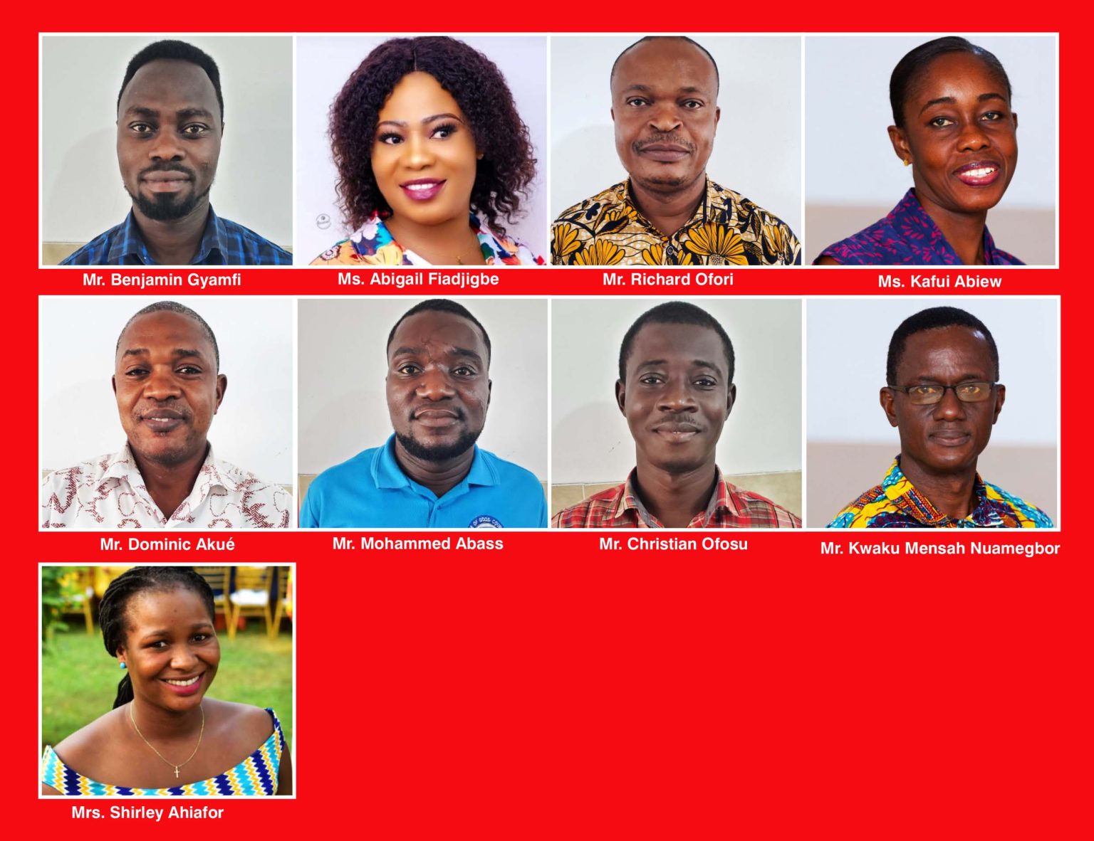 School Staff - Mary Mother of Good Counsel School